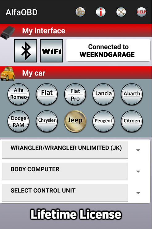 AlfaOBD For Android - Life Time License – Weeknd Garage